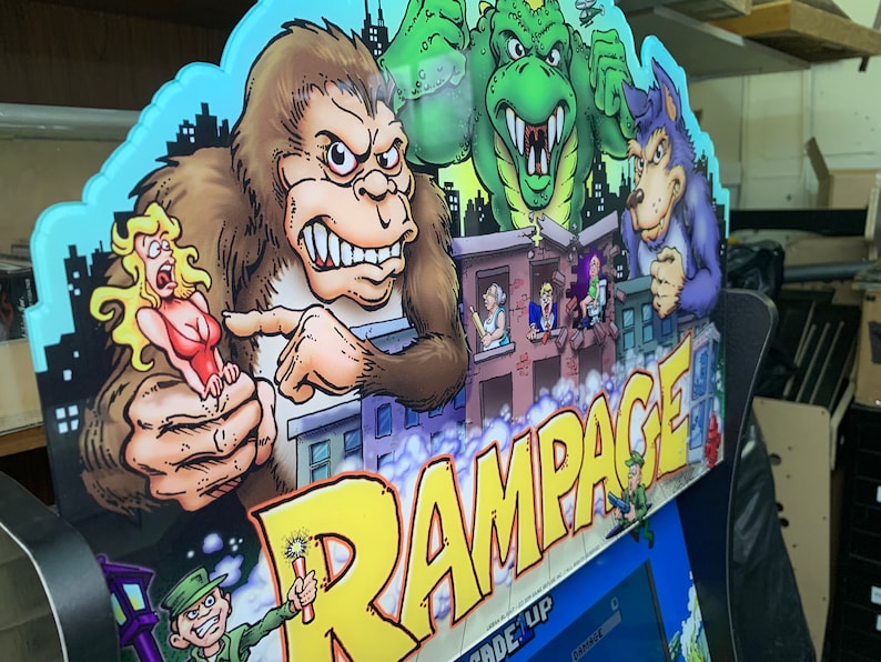 Arcade 1up Rampage Marquee Topper. - Etsy