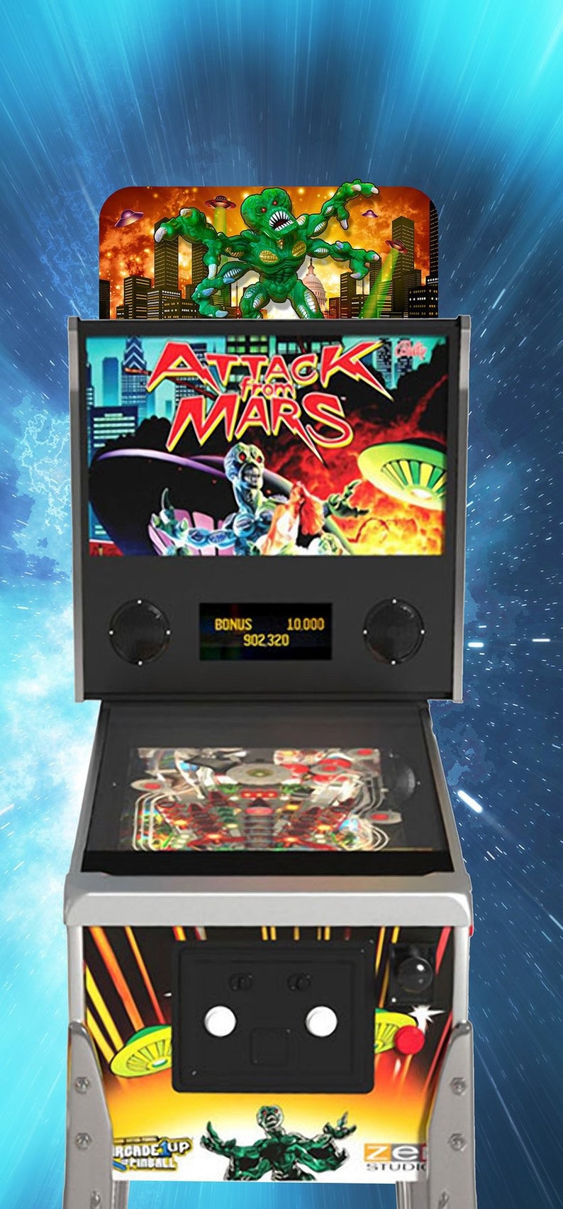 Arcade 1up Attack From Mars Topper | Etsy
