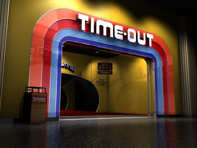 Reproduction Time Out Arcade House Rules Signs - Etsy