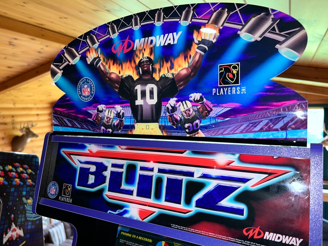 Arcade 1up NFL BLITZ LIGHTED Topper - Etsy
