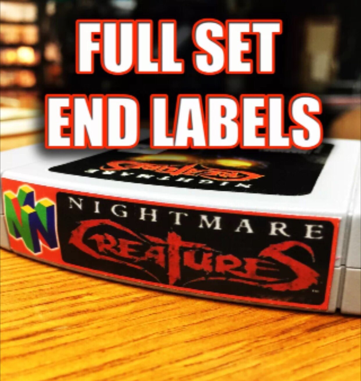 Nintendo N64 End Labels includes Full Library - Etsy