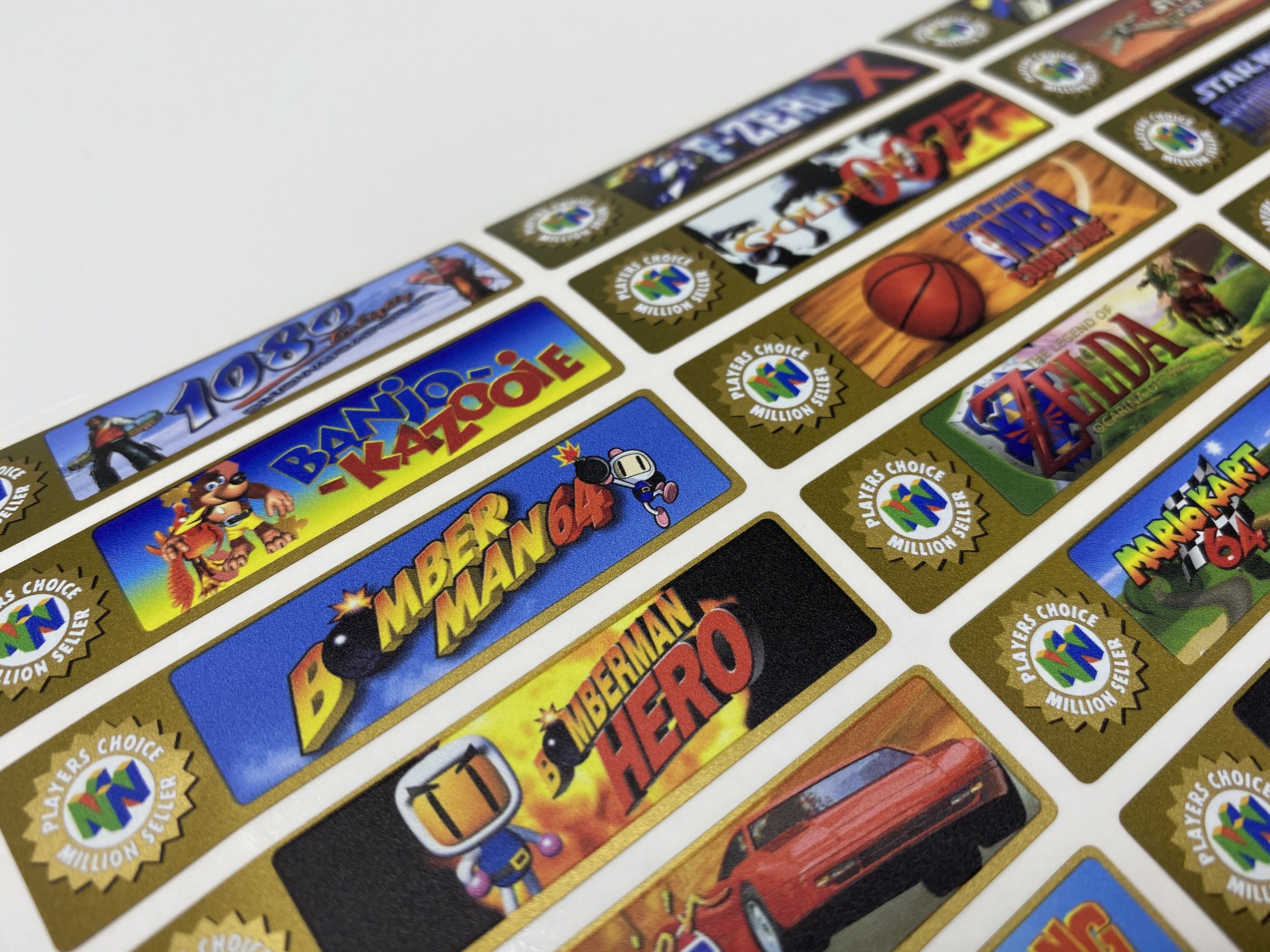 Nintendo 64 Players Choice End Labels - Etsy