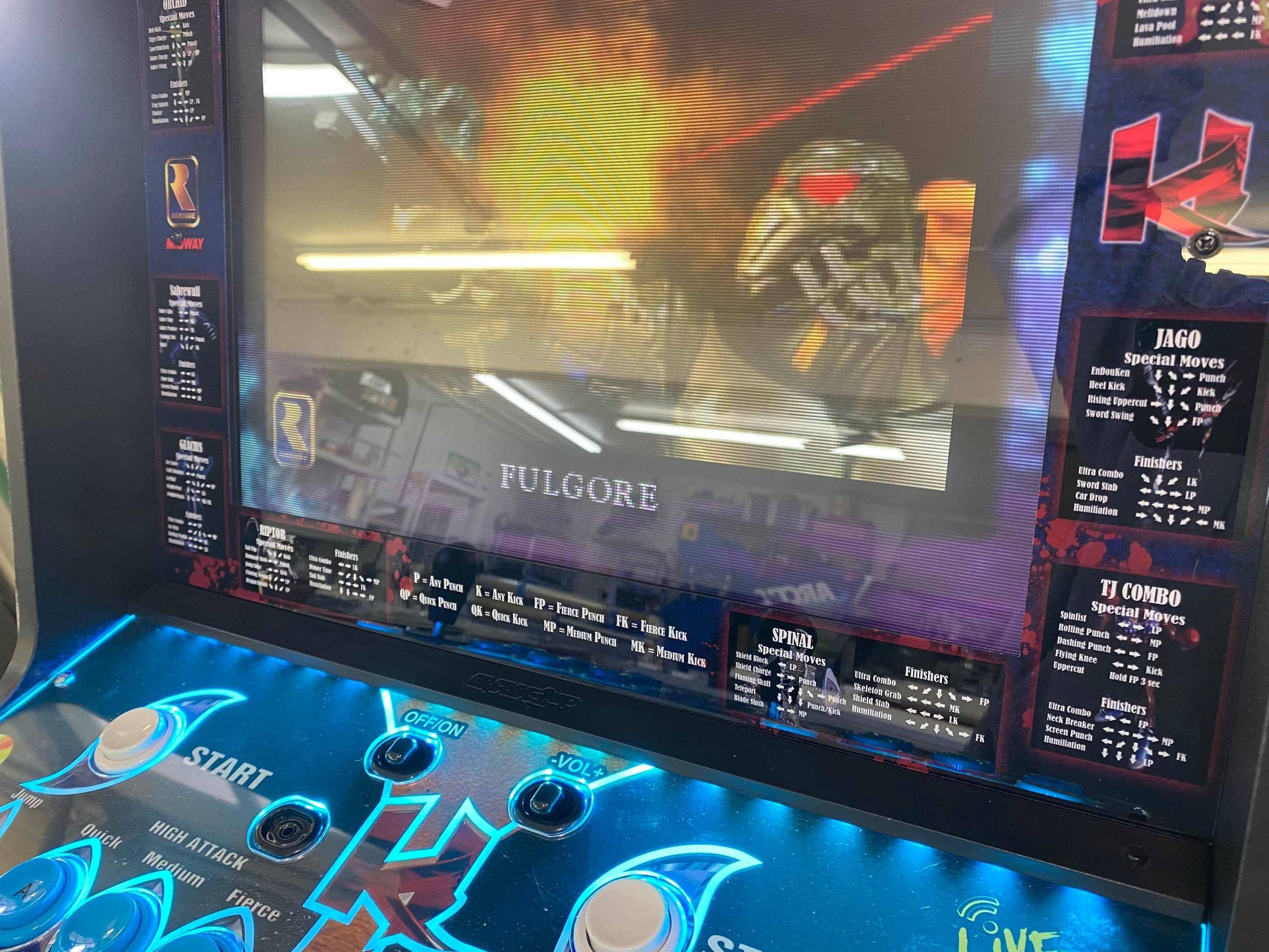 Arcade 1up Killer Instinct 1 or 2 Moves Bezel | Etsy