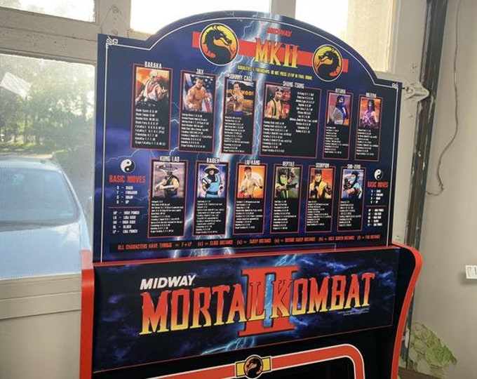 Arcade 1up Mortal Kombat 2 Topper - Etsy