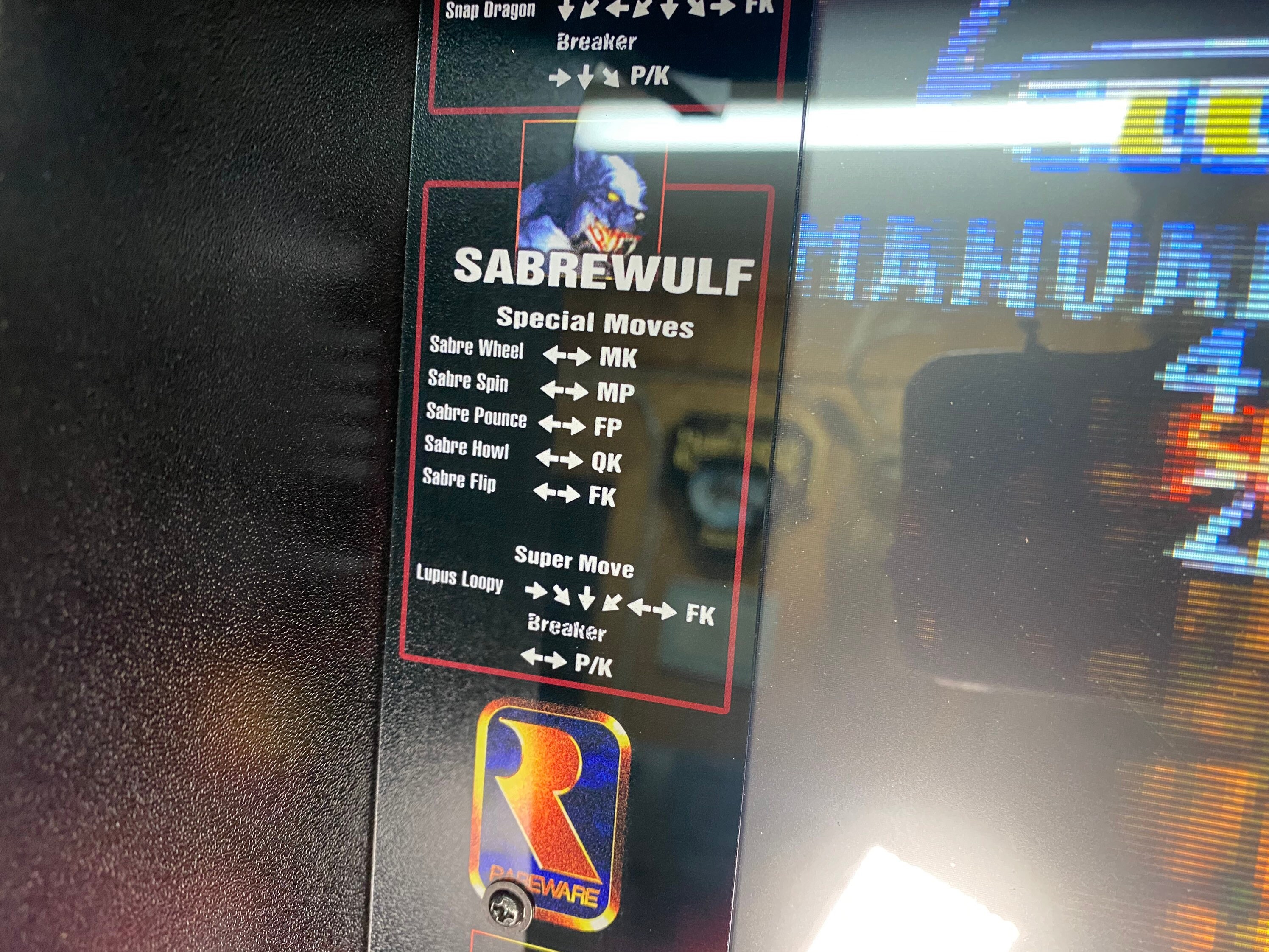 Arcade 1up Killer Instinct 1 or 2 Moves Bezel | Etsy