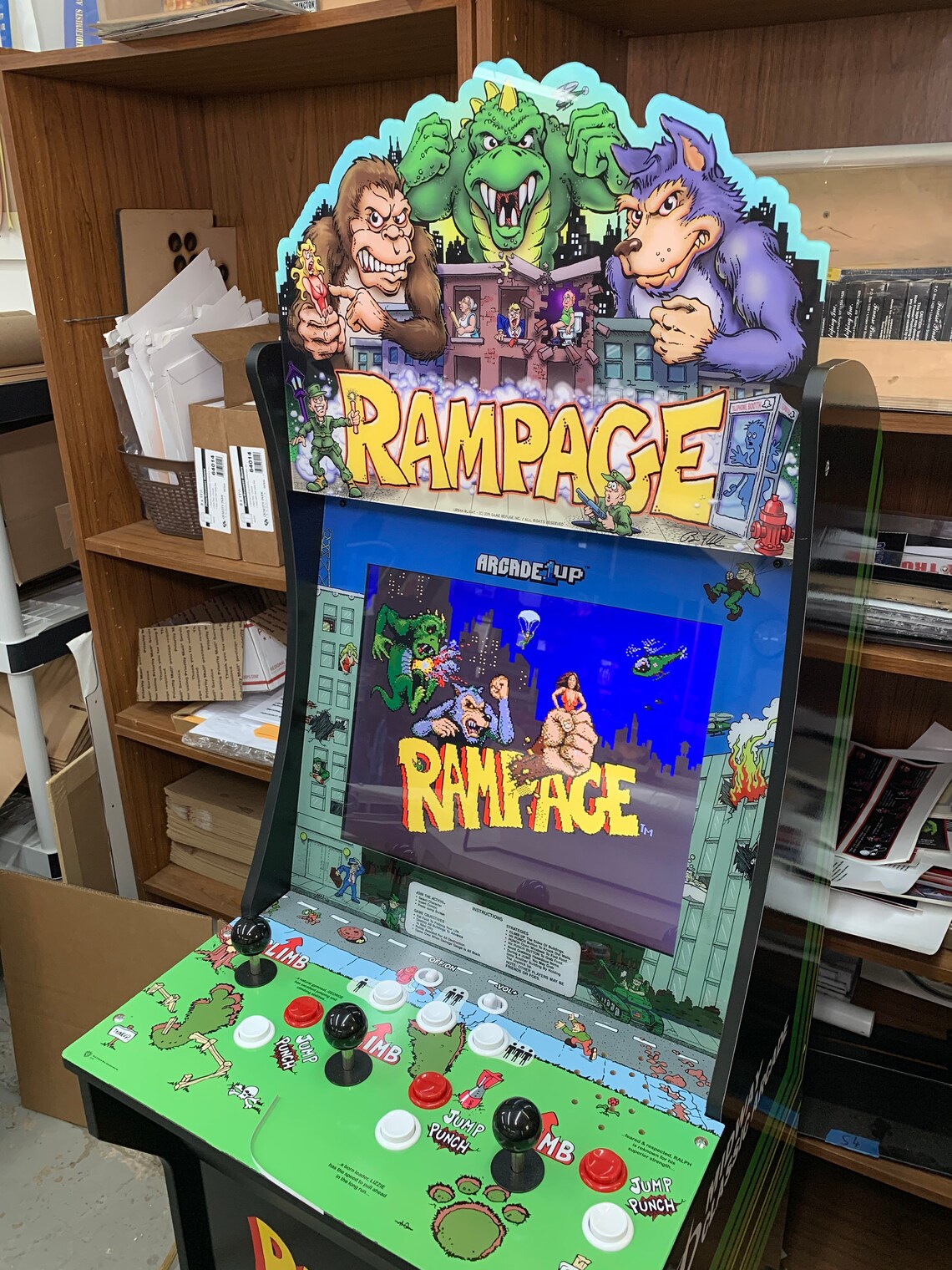 Arcade 1up Rampage Marquee Topper. - Etsy