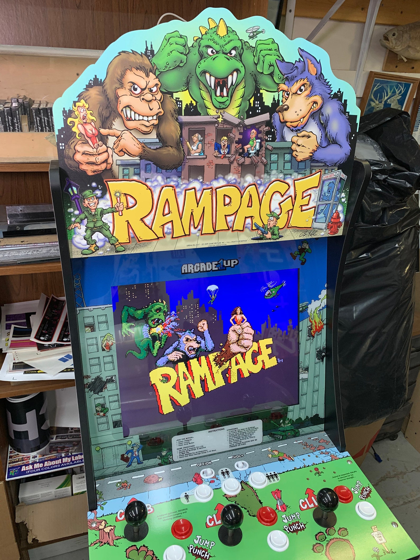 Arcade 1Up Rampage Marquee Topper. | Etsy España