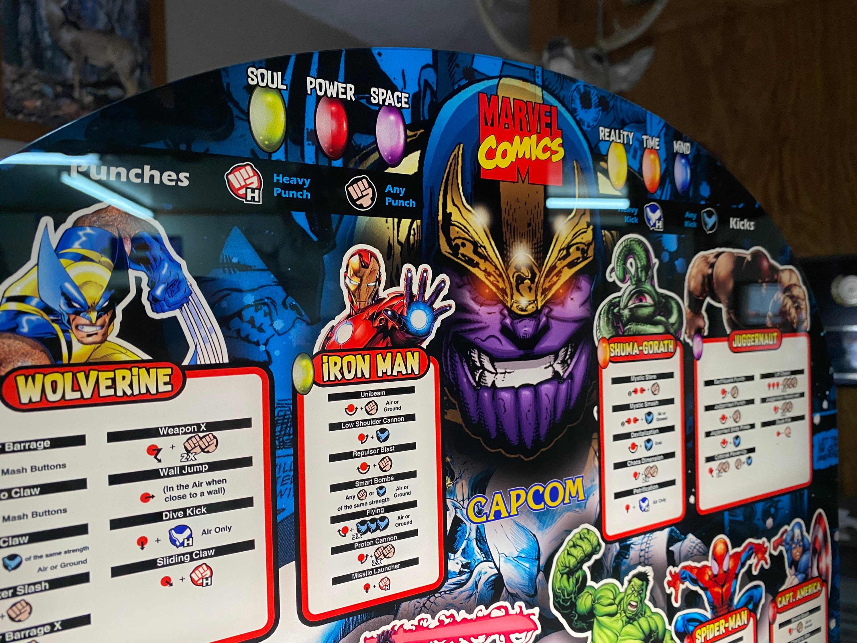 Arcade 1up Marvel Super Heroes Topper. | Etsy