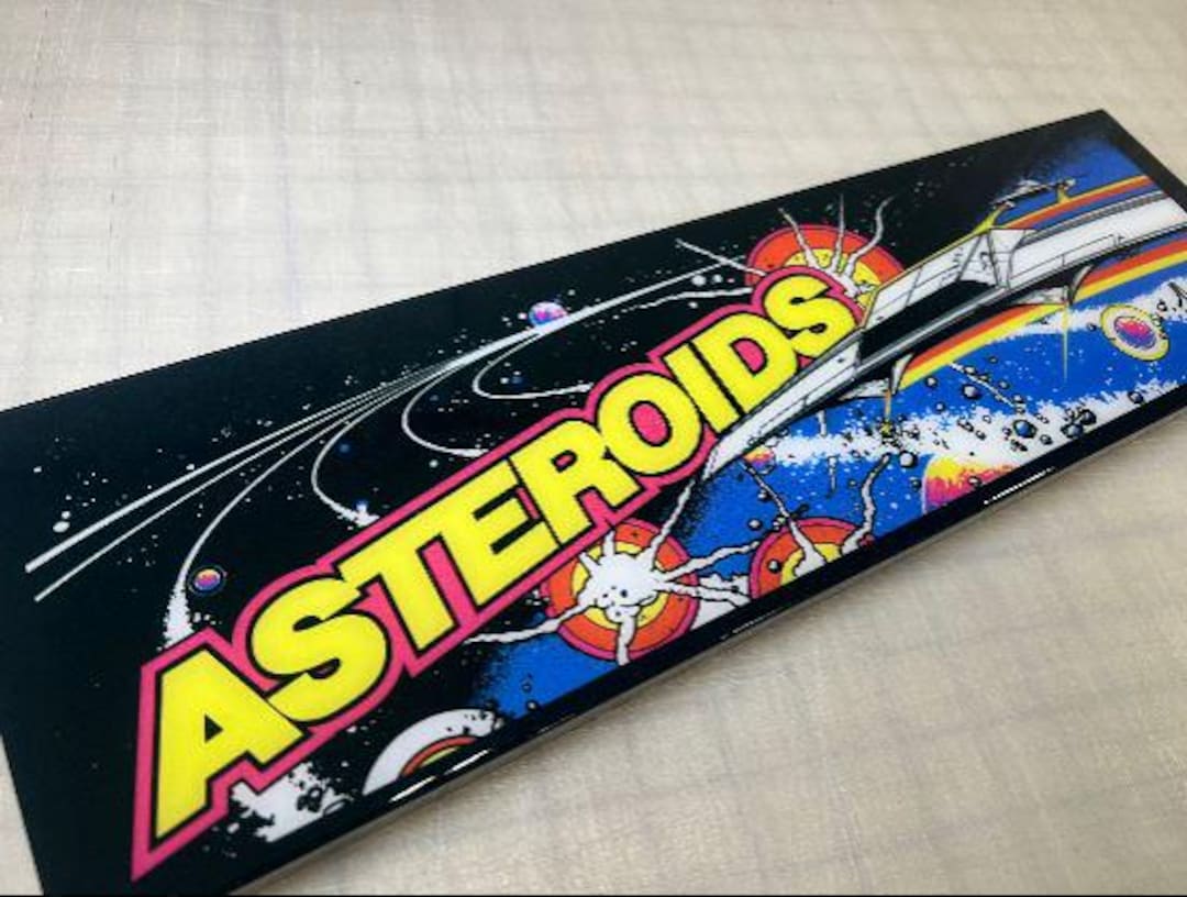 Arcade 1up Slip on Replacement Asteroids Marquee - Etsy