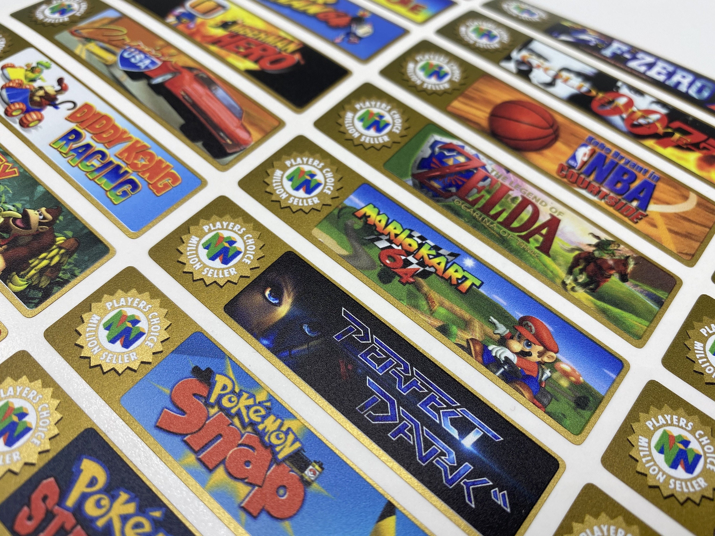 Nintendo 64 Players Choice End Labels - Etsy