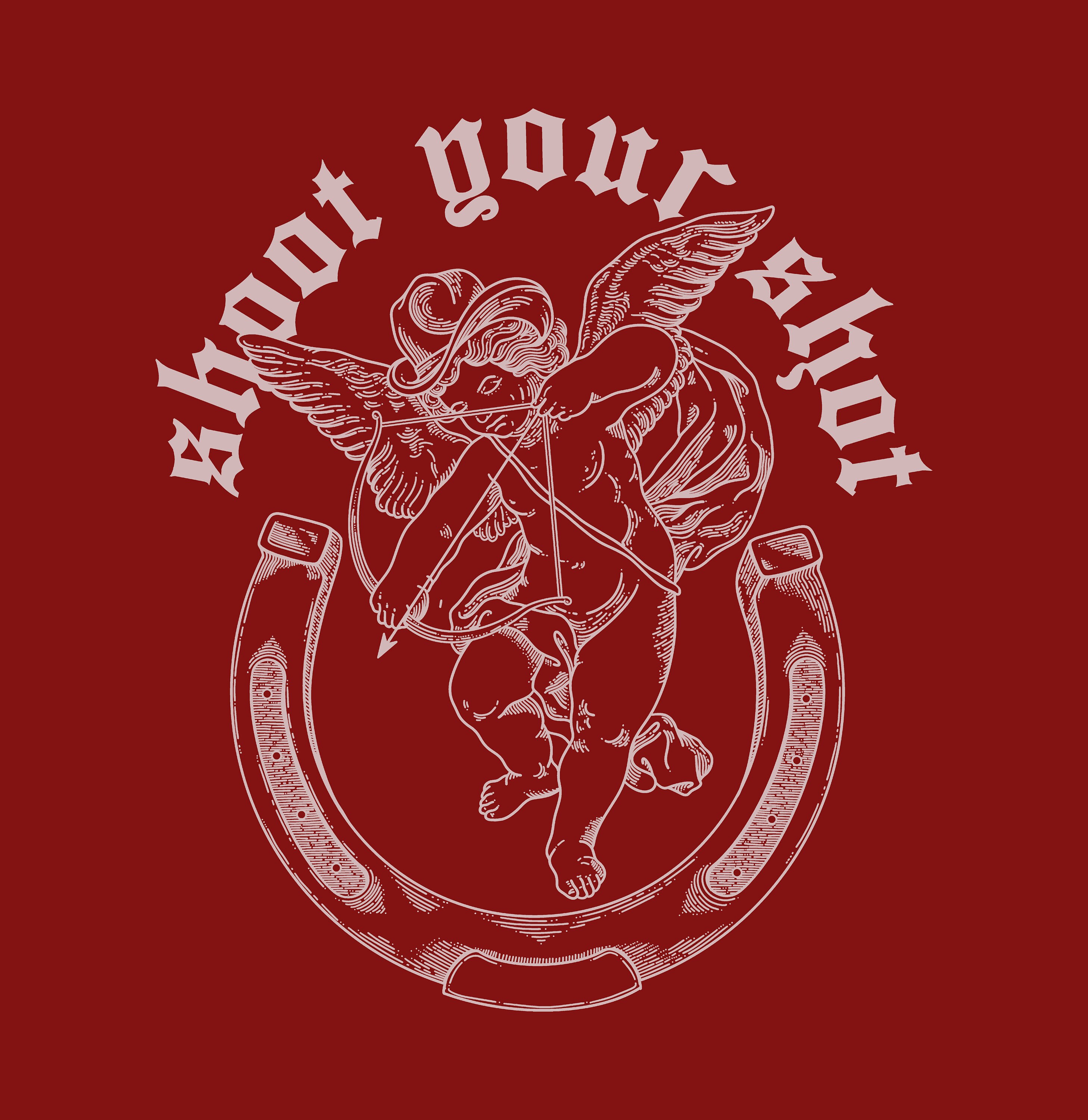 Shoot Your Shot, Western Graphic, PERSONAL USE, Transparent Png, Cupid ...