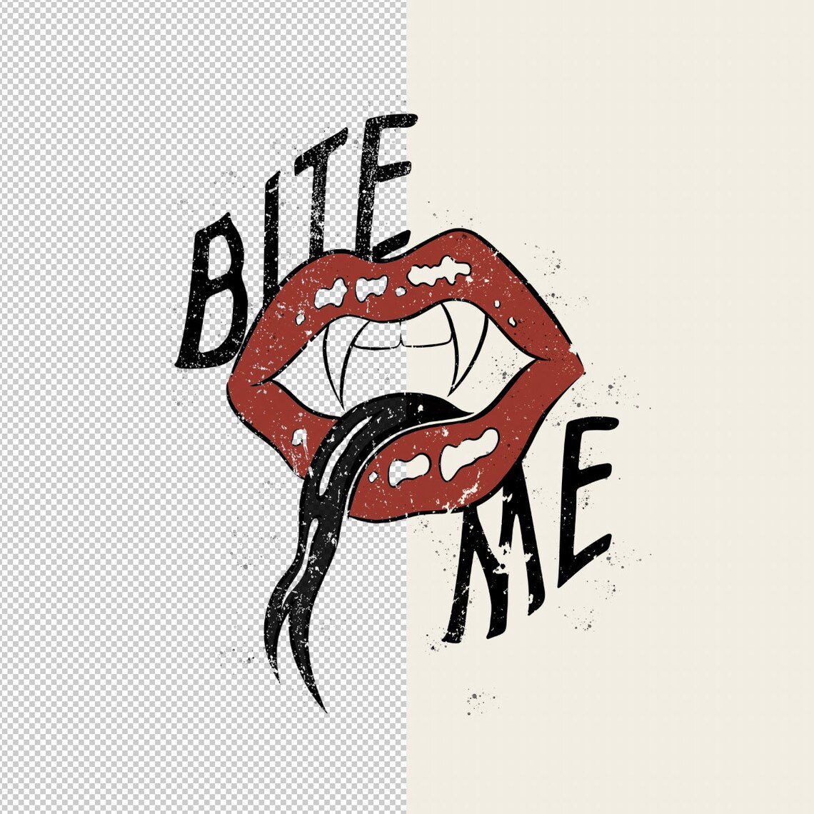 Bite Me, Vampire Graphic, PERSONAL USE, Transparent Png Digital ...
