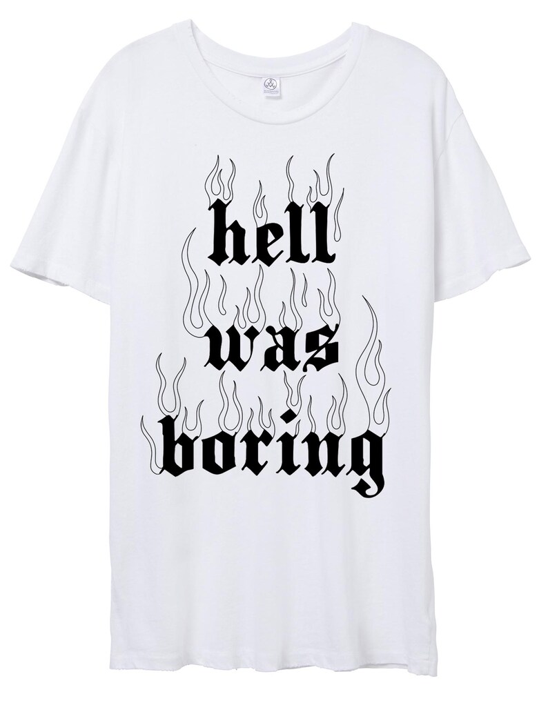 Hell Was Boring, Halloween Graphic, PERSONAL USE, Transparent Png ...