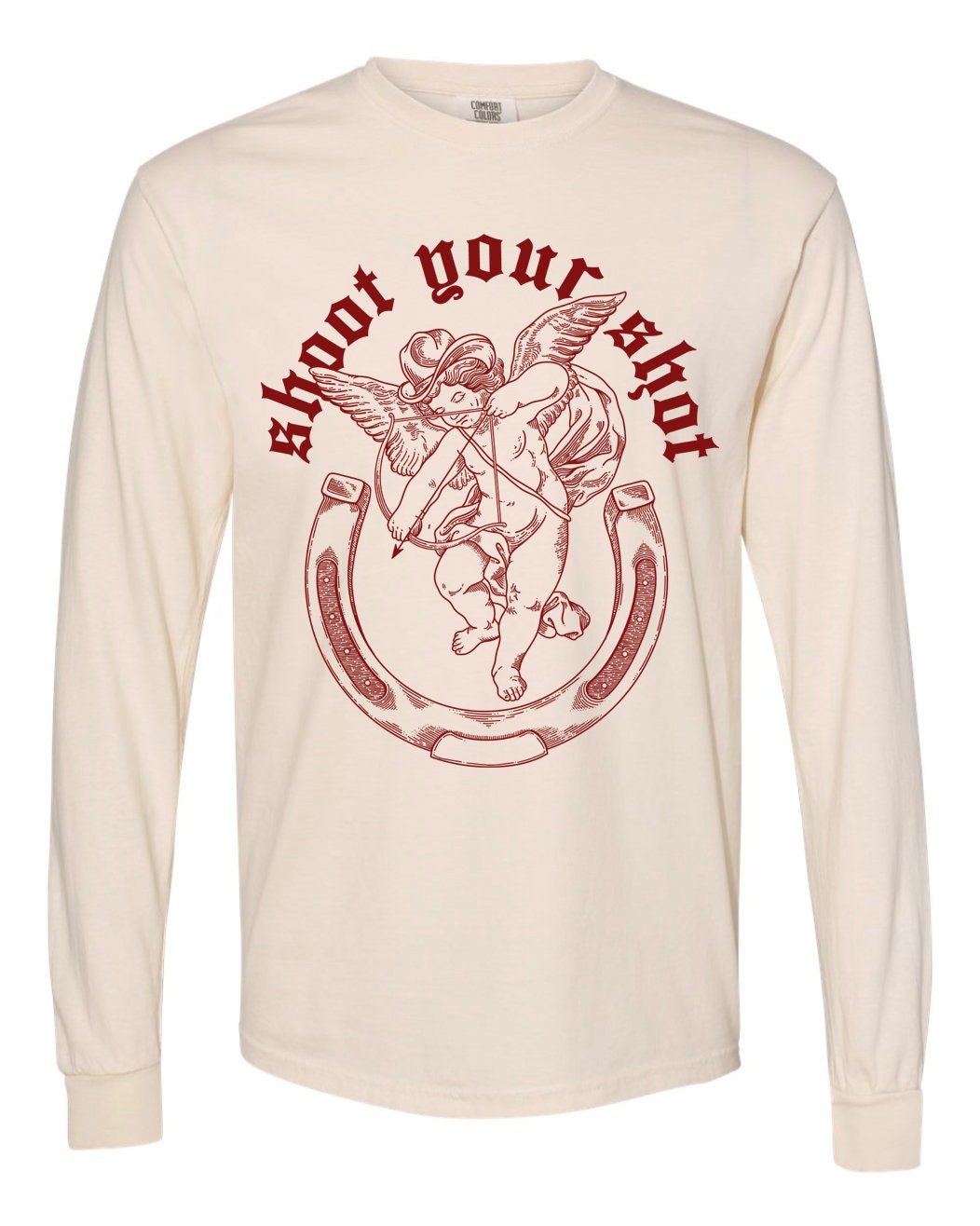 Shoot Your Shot, Western Graphic, PERSONAL USE, Transparent Png, Cupid ...