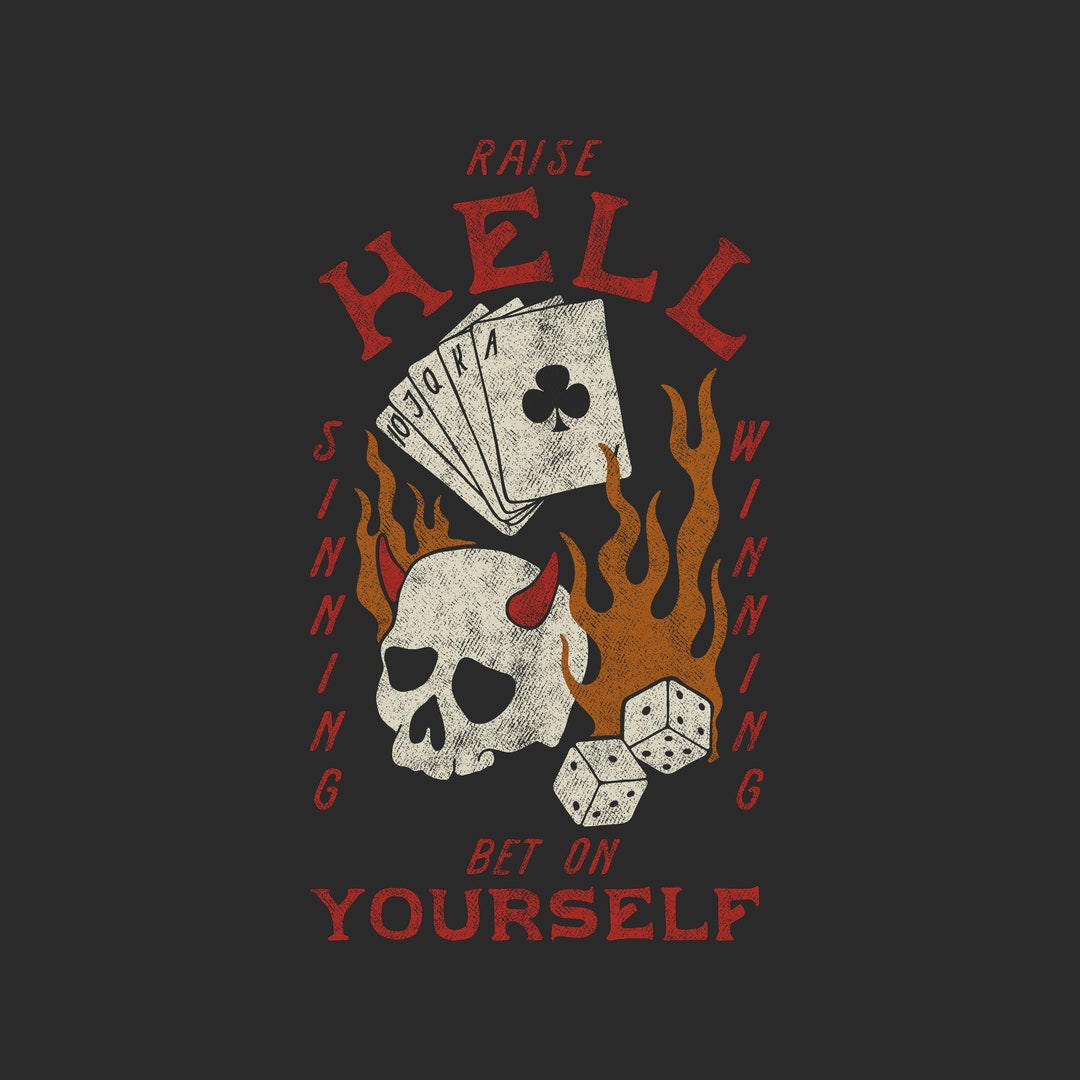 Raise Hell, Western Tattoo Graphic, PERSONAL USE, Transparent Png ...
