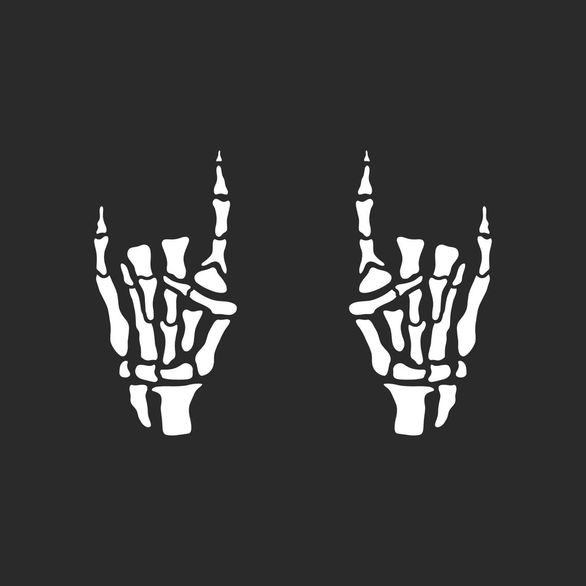 Skeleton Rocker Hands, Halloween Graphic, PERSONAL USE, Transparent Png ...