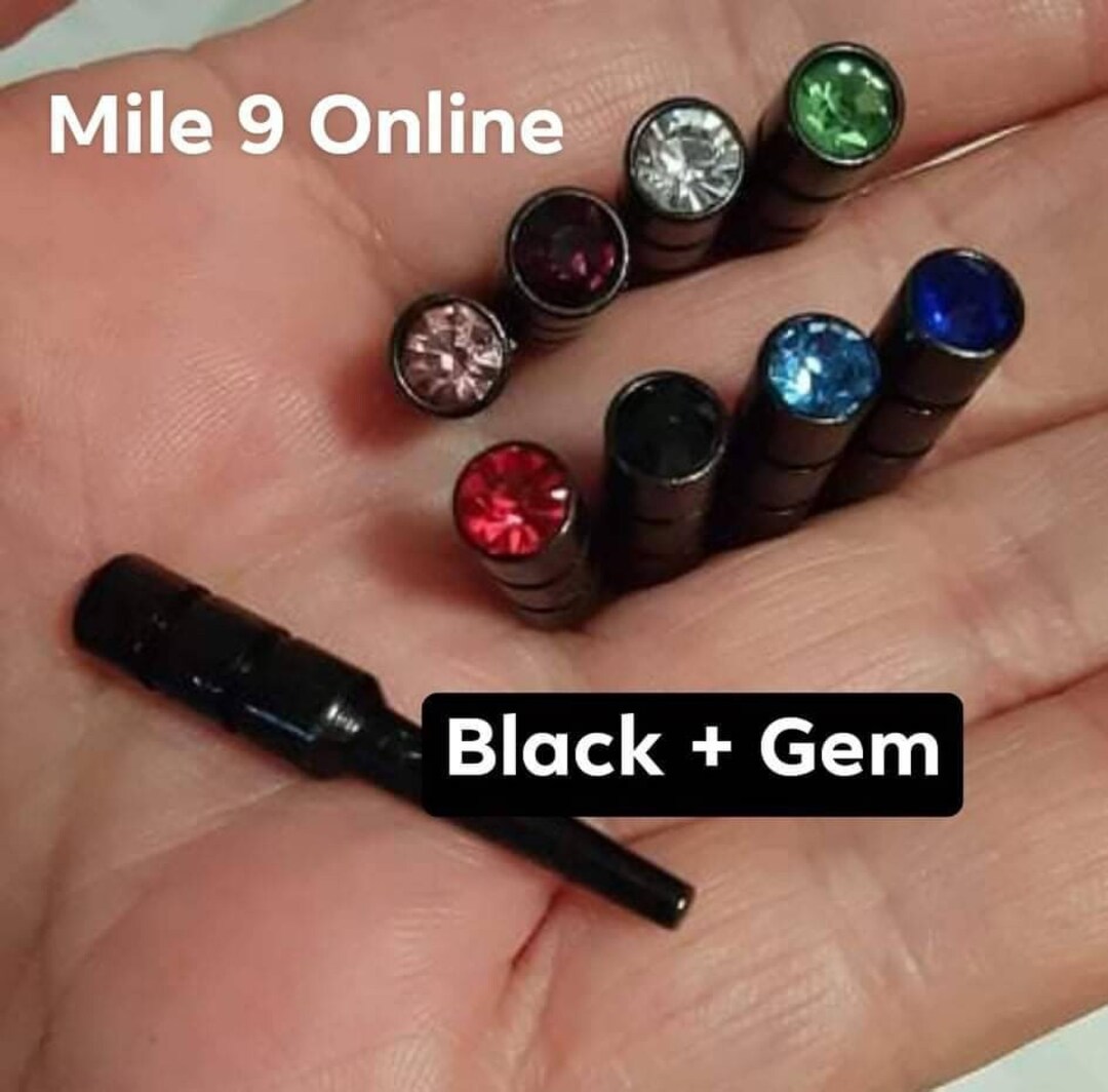 Nice Gift Idea Tapered Metal Cribbage Pegs / Pins BRIGHT Colored Gems ...