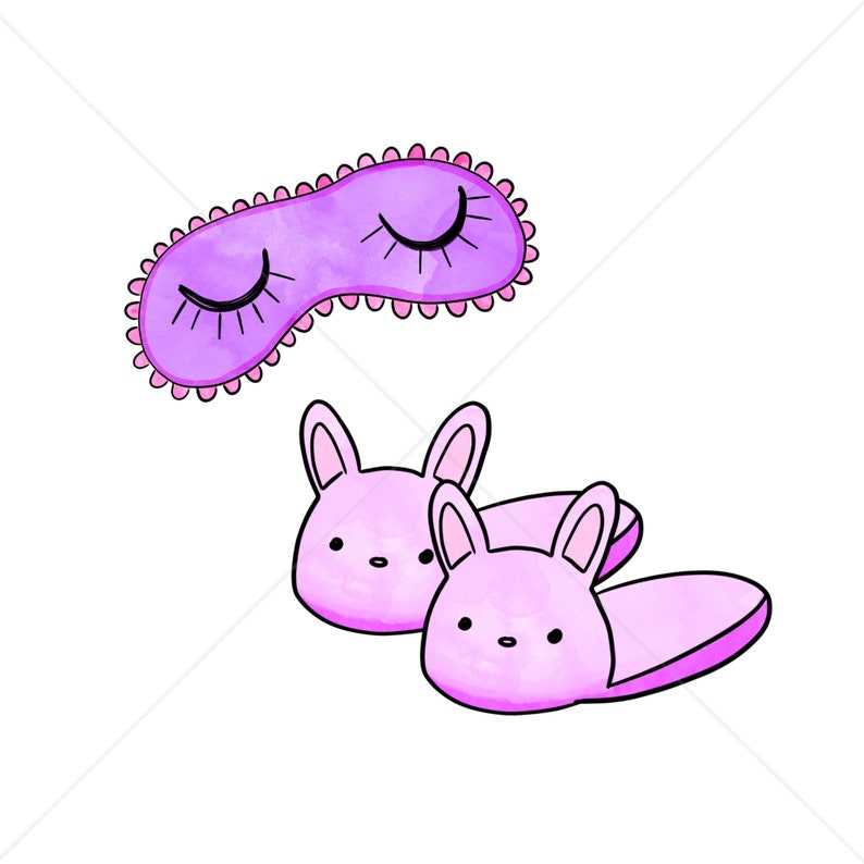 Slumber Party Clipart, Sleepover Clipart, Unicorn Clipart, Sleeping Bag ...