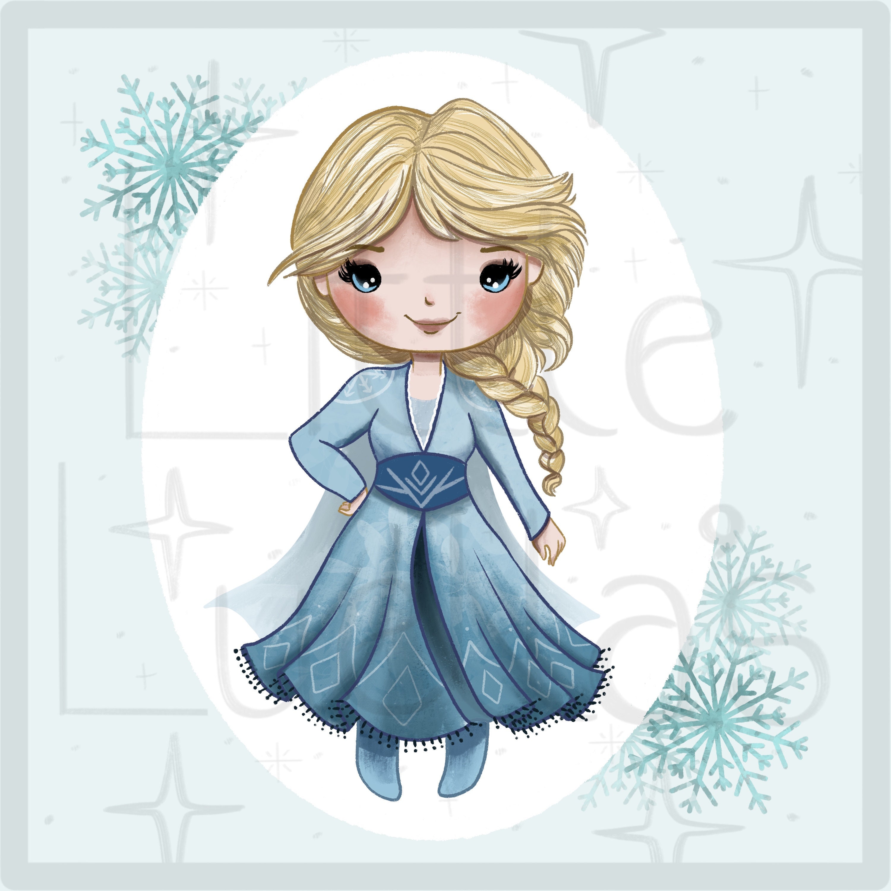 Snow Queen Ice Princess Snowman Reindeer Elsa Anna | Etsy