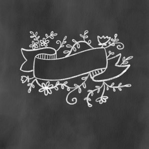 Clipart, Chalkboard Banners, Digital Clipart, Hand Drawn Clipart ...