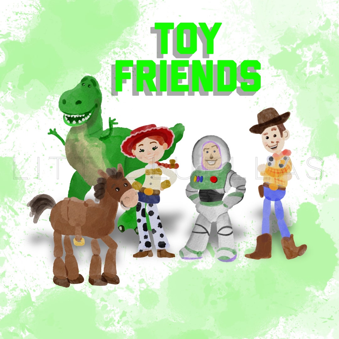 Toy Friends Clipart, Toy Clipart, Clipart, Toy Birthday, Girl Birthday ...