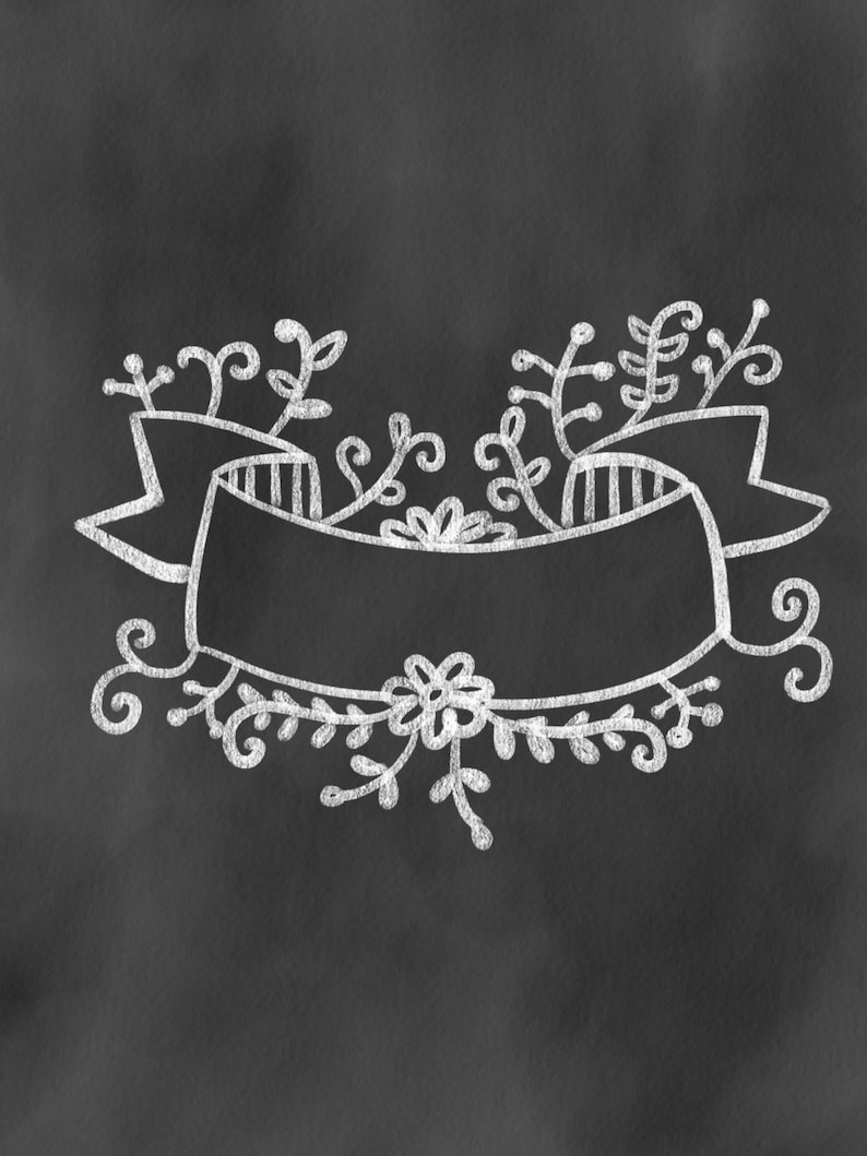 Clipart, Chalkboard Banners, Digital Clipart, Hand Drawn Clipart ...