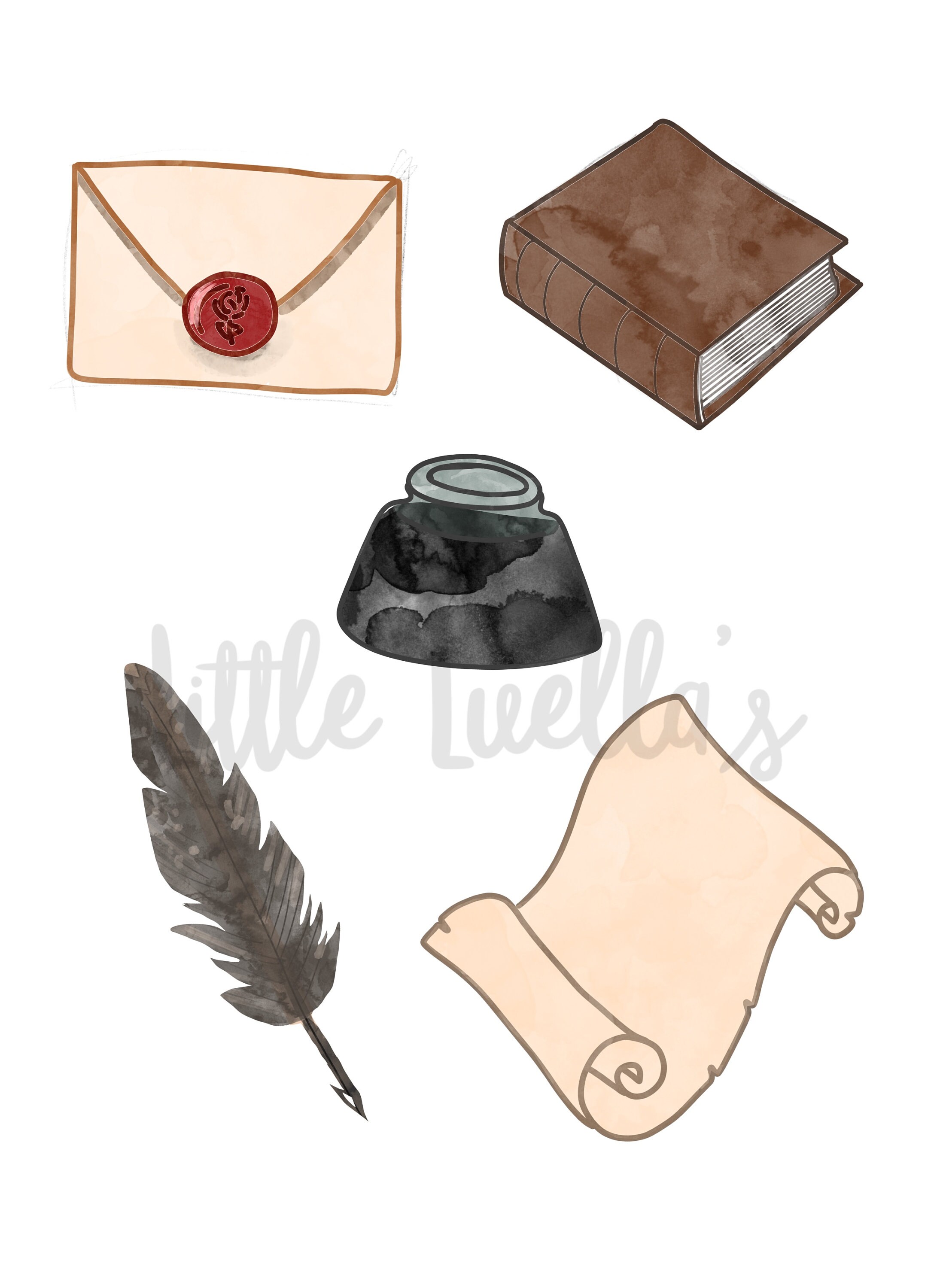 Scroll With Writing Clipart