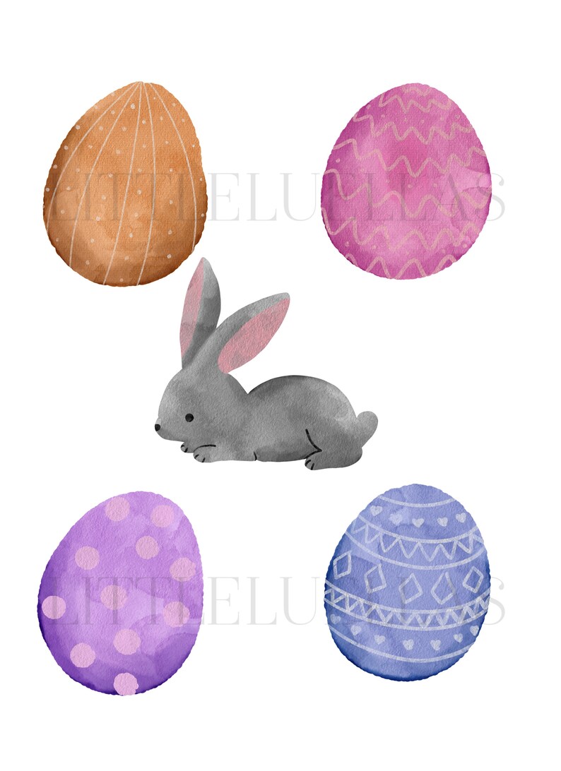 Easter Clipart, Spring Clipart, Bunny Clipart, Eggs Clipart, Easter ...