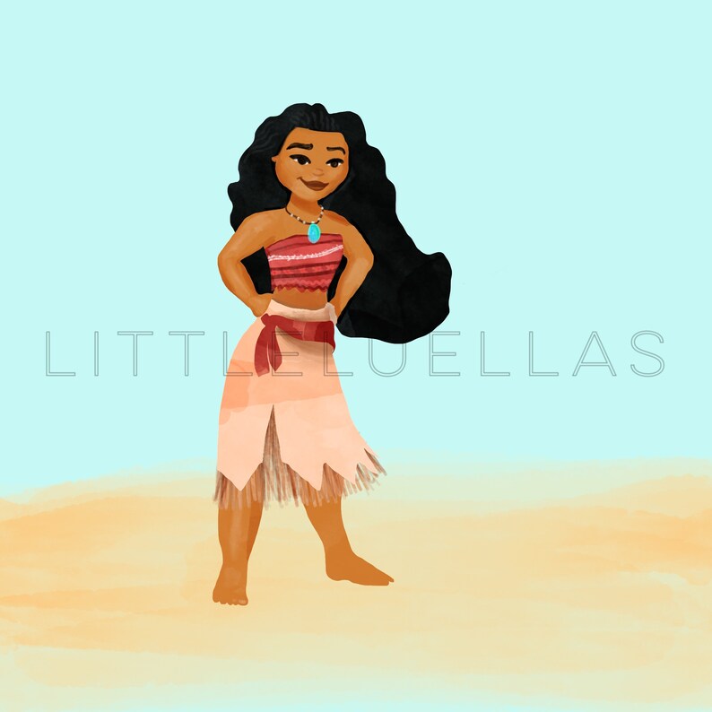 Island Princess Clipart, Princess Clipart, Character Clipart, Pig ...