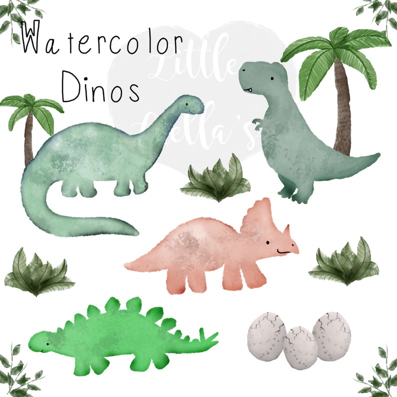 Dinosaur Clipart, Dino Clipart, Palm Tree Clipart, Forest Clipart ...