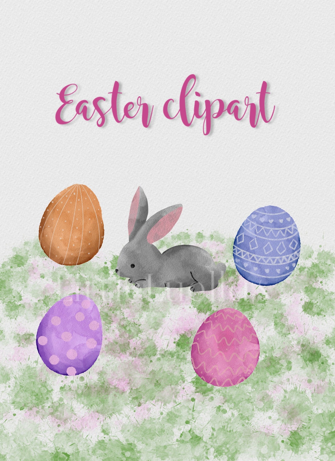 Easter Clipart, Spring Clipart, Bunny Clipart, Eggs Clipart, Easter ...