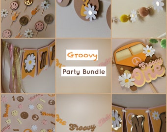 Groovy One Birthday Bundle Daisy Party Package Daisy 1st - Etsy