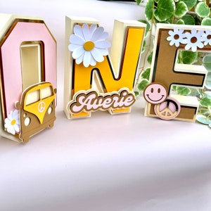 Groovy 3D Letters or Numbers - Handmade Eco-friendly Birthday Party ...