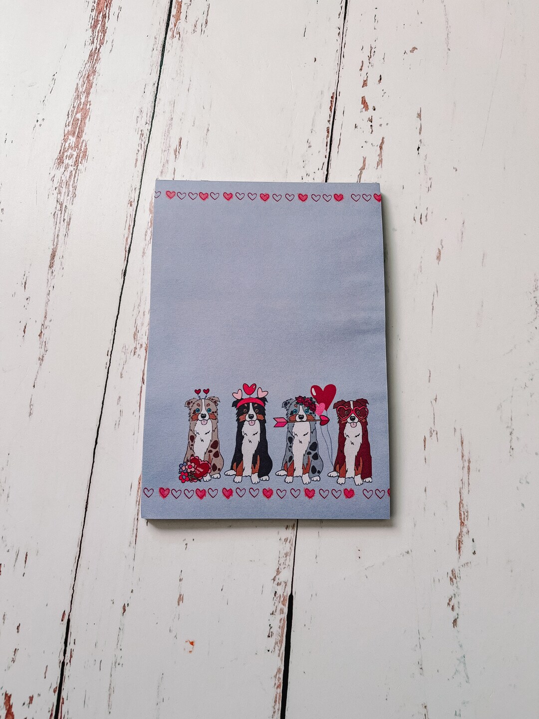 Aussies Large Sticky Note | Cute Australian Shepherd Notepad | Office ...