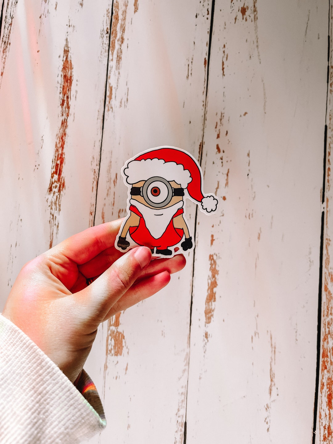 Santa Minion Sticker | Despicable Me | Kids Cartoon | Sticker Rewards ...