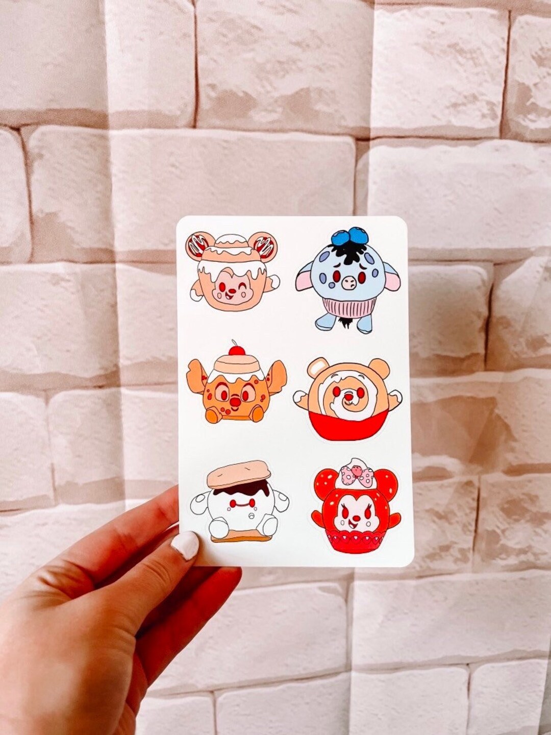 Cute Sweeties Sticker Sheet | Waterproof Stickers - Etsy