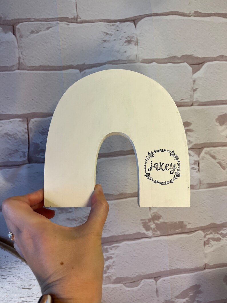 Black and White Wood Rainbow | Colored Dots | Classroom Decor | Office ...