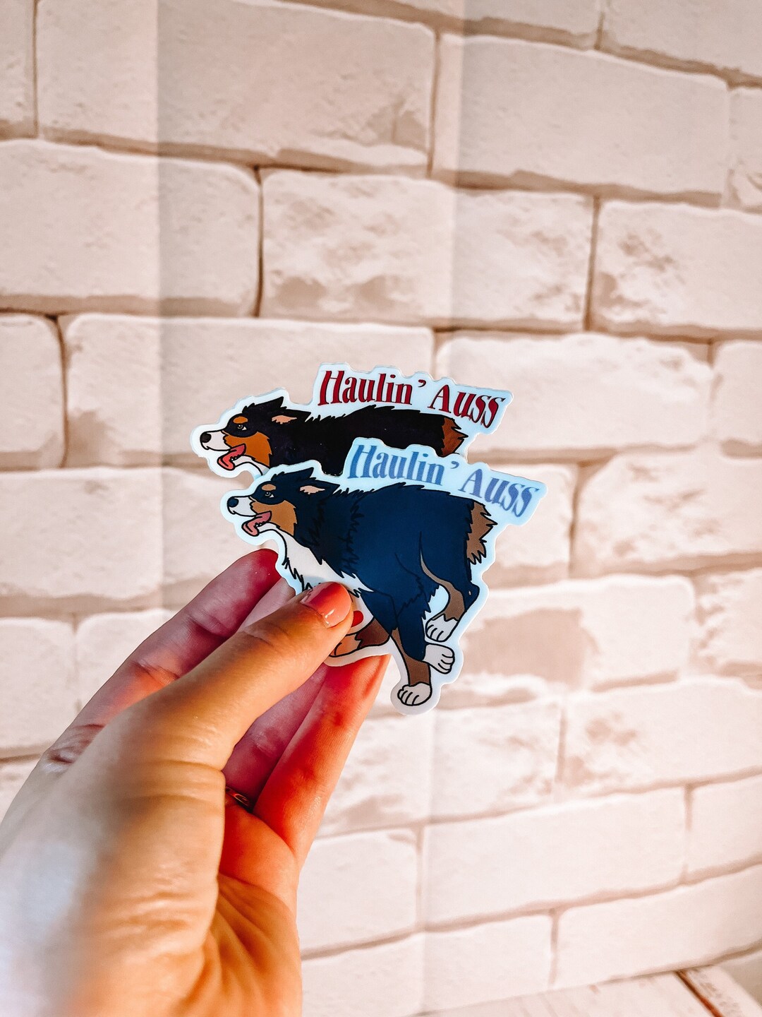 Black Tri Haulin Auss Sticker | Australian Shepherd | Aussie Sticker ...
