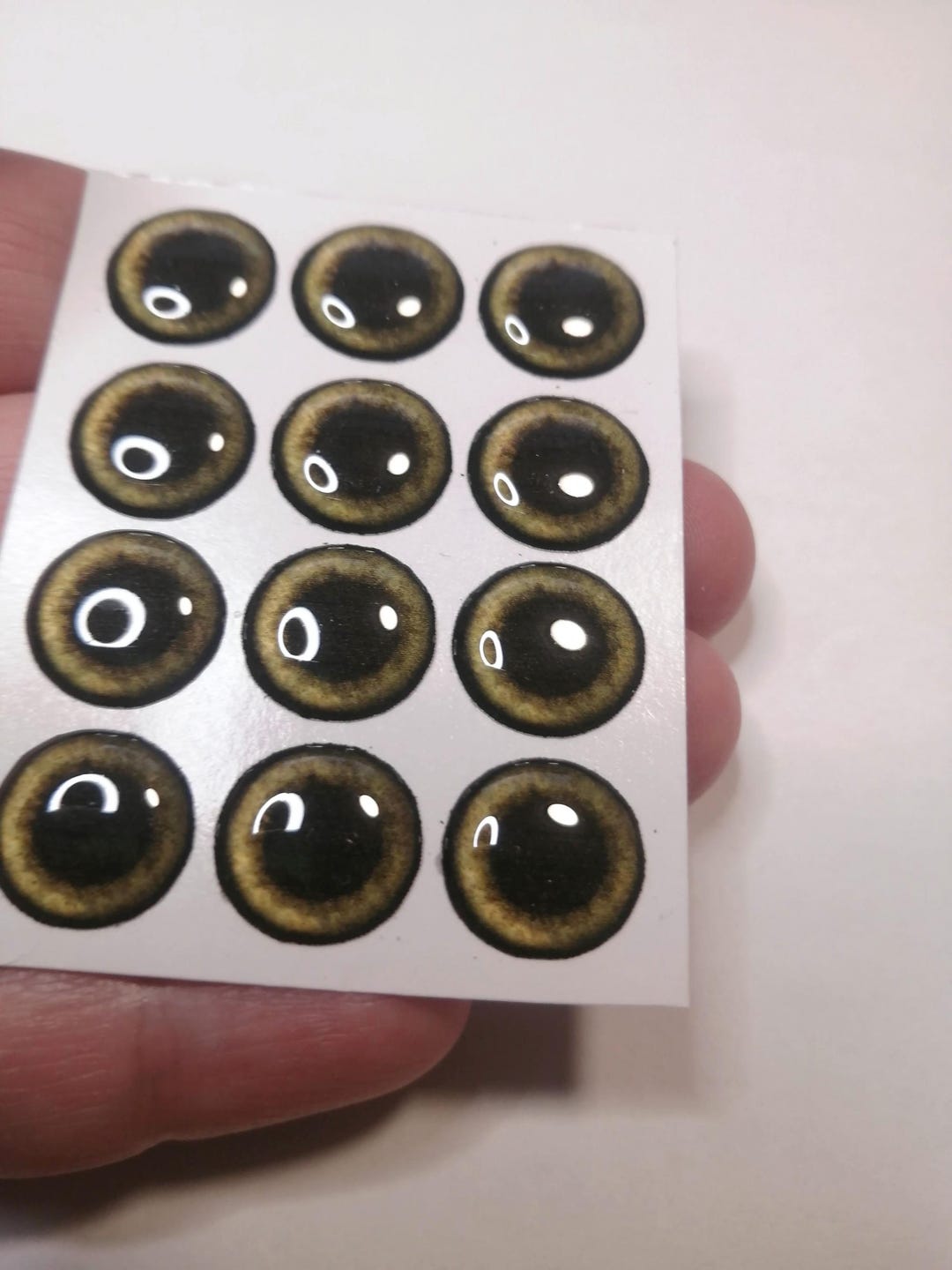 3D Iris of the Eye Stickers. Large Pupil for Cold Porcelain Dolls and ...