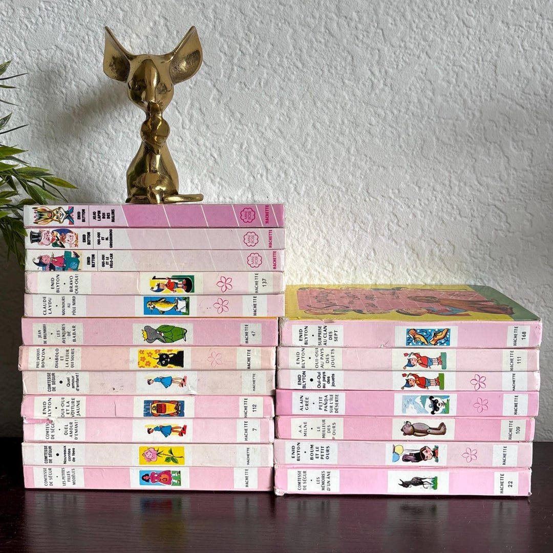 Vintage Collection of French Children's Books Bibliotheque Rose ...