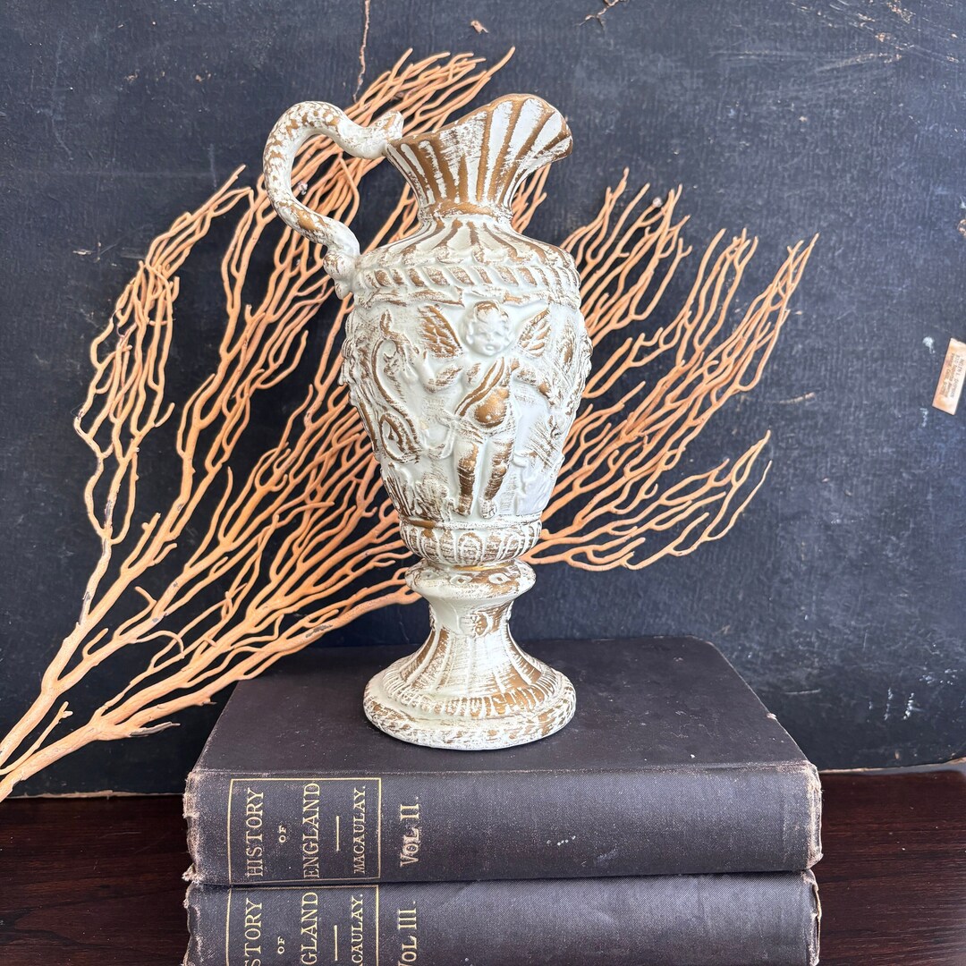 Beautiful Vintage Inarco Numbered Gold and Beige Vase Ceramic Vase With ...