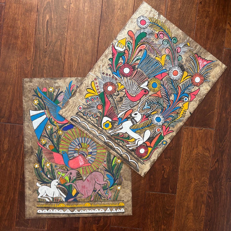 Amate Bark Painting - Etsy