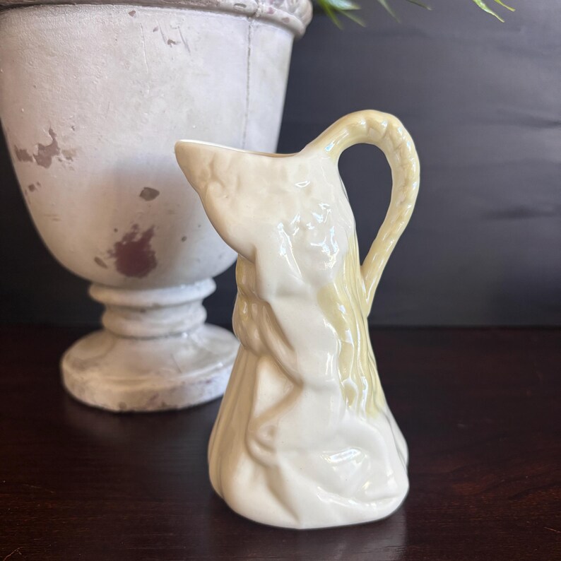 Vintage Belleek Irish China Nymph Fairy Creamer: Collectible Small ...
