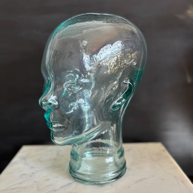 Glass Mannequin Head Hat - Etsy