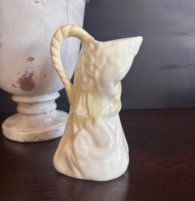 Vintage Belleek Irish China Nymph Fairy Creamer: Collectible Small ...