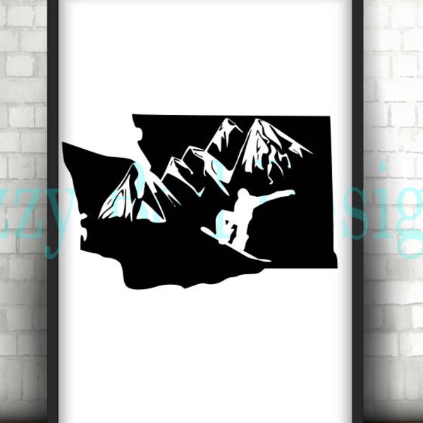 Washington State Art - Etsy