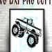 Monster Truck SVG, 4x4 Trucks, Digital Instant Download, PNG, DXF ...