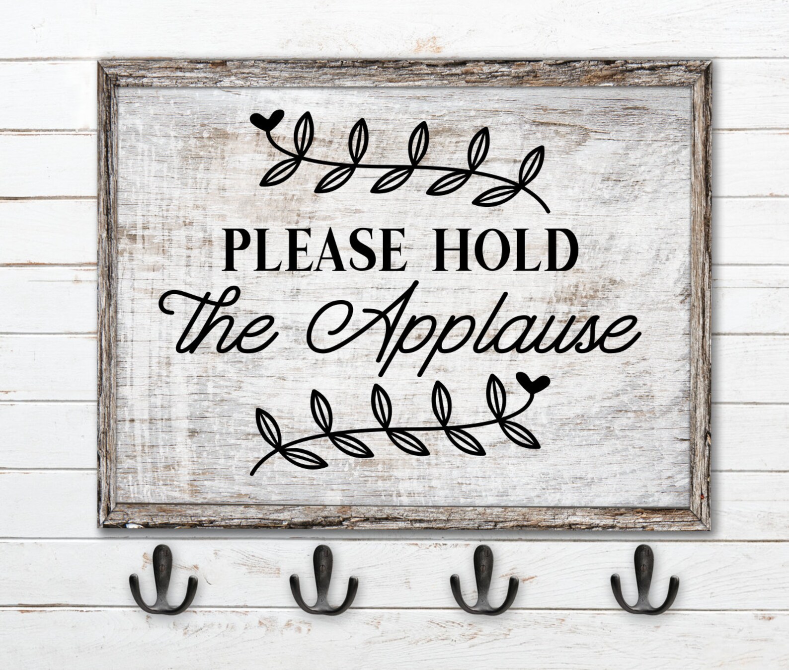 Bathroom Signs - Please Hold the Applause, Funny Bathroom Sign - Family ...