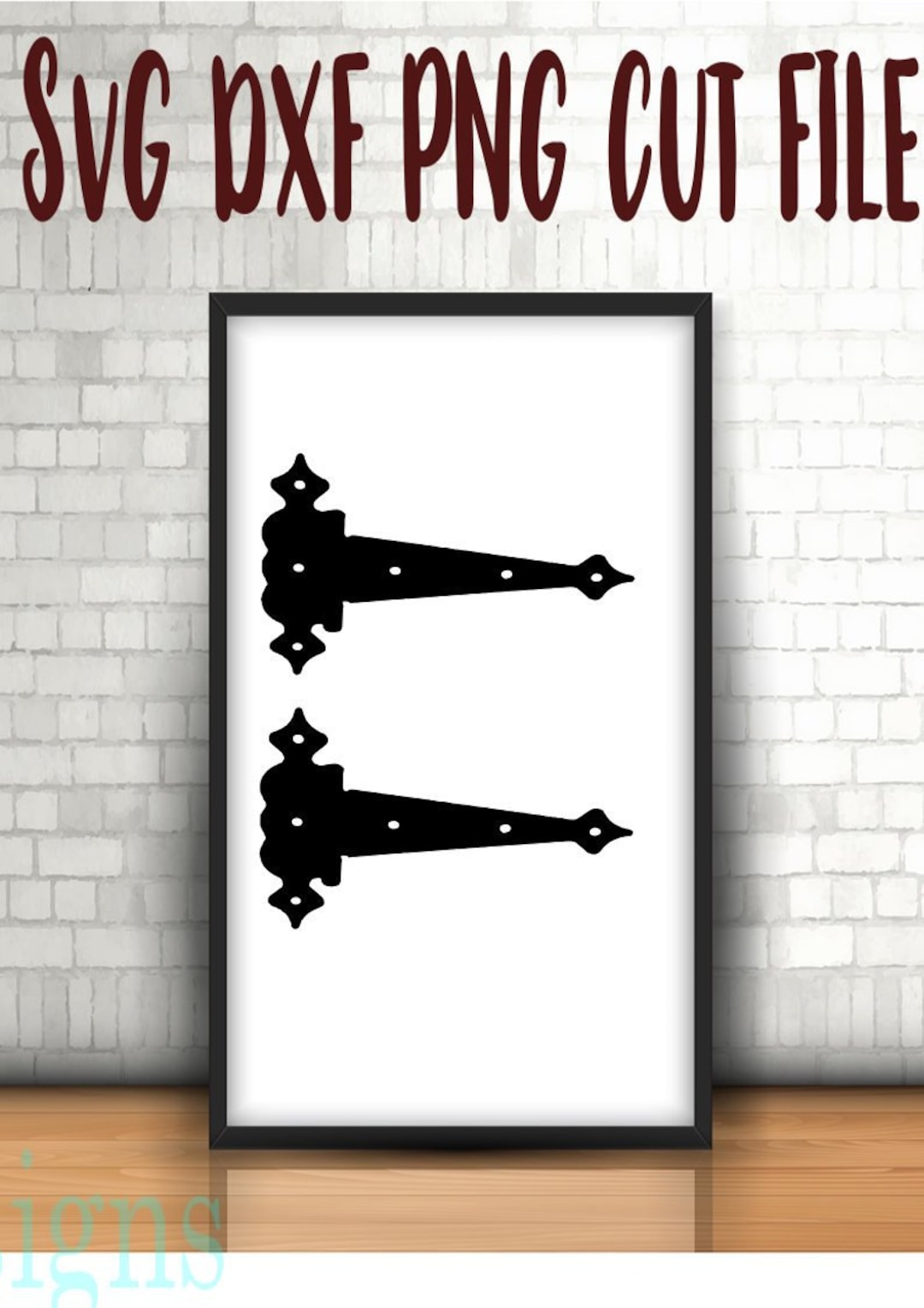 Door Hinge Instant Download, Digital File SVG, PNG, DXF Files - Garage ...