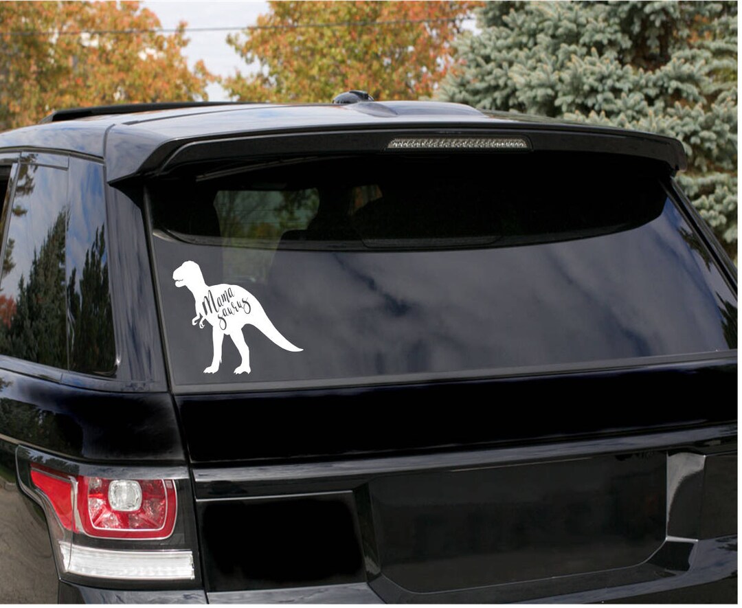 MAMASAURUS Dinosaur Decals Proud Mom, Baby on Board, Mom & Baby, Car ...